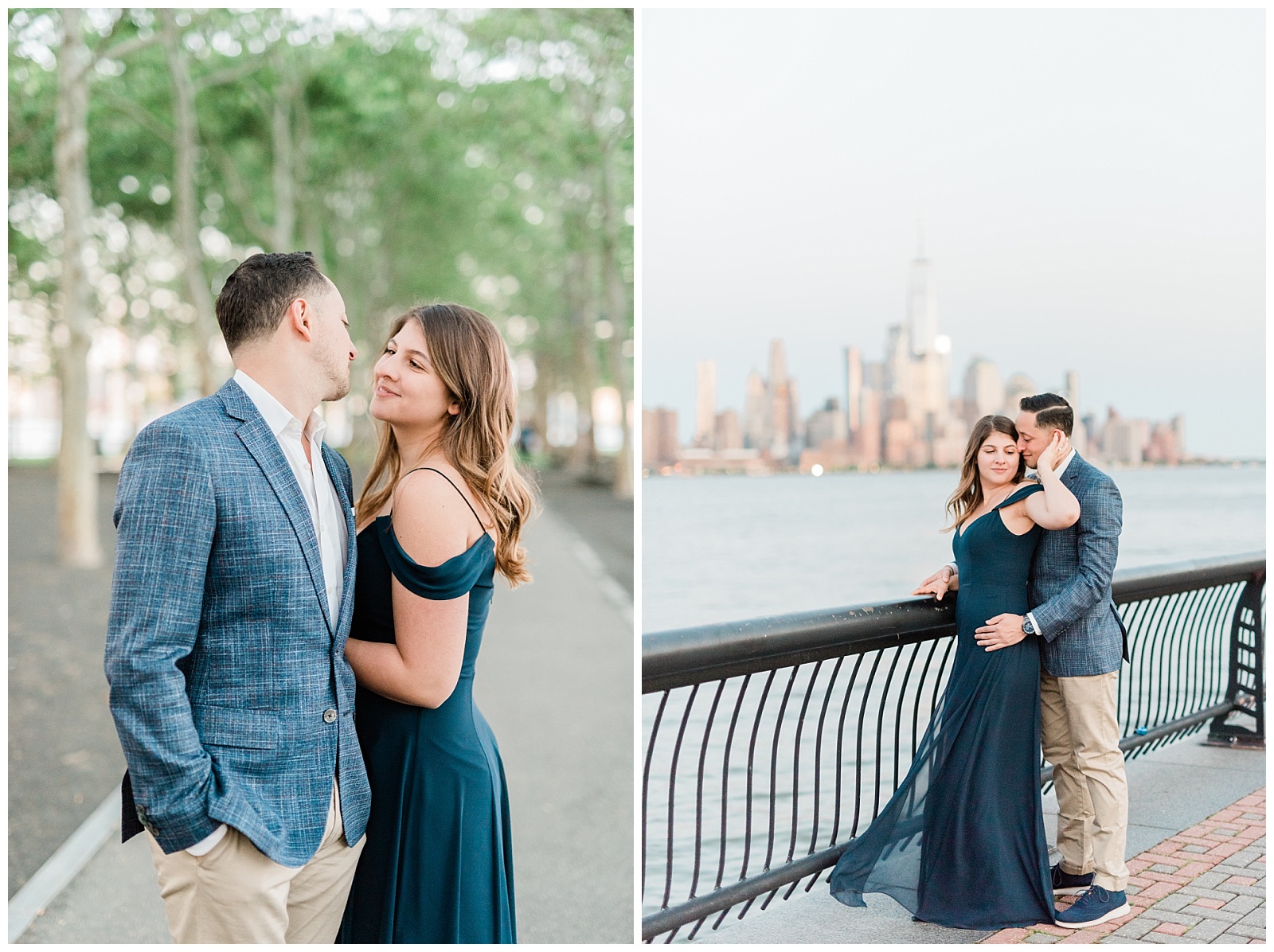 Hoboken NJ Engagement Session | Lea & Alex - jenniferlarsenphoto.com