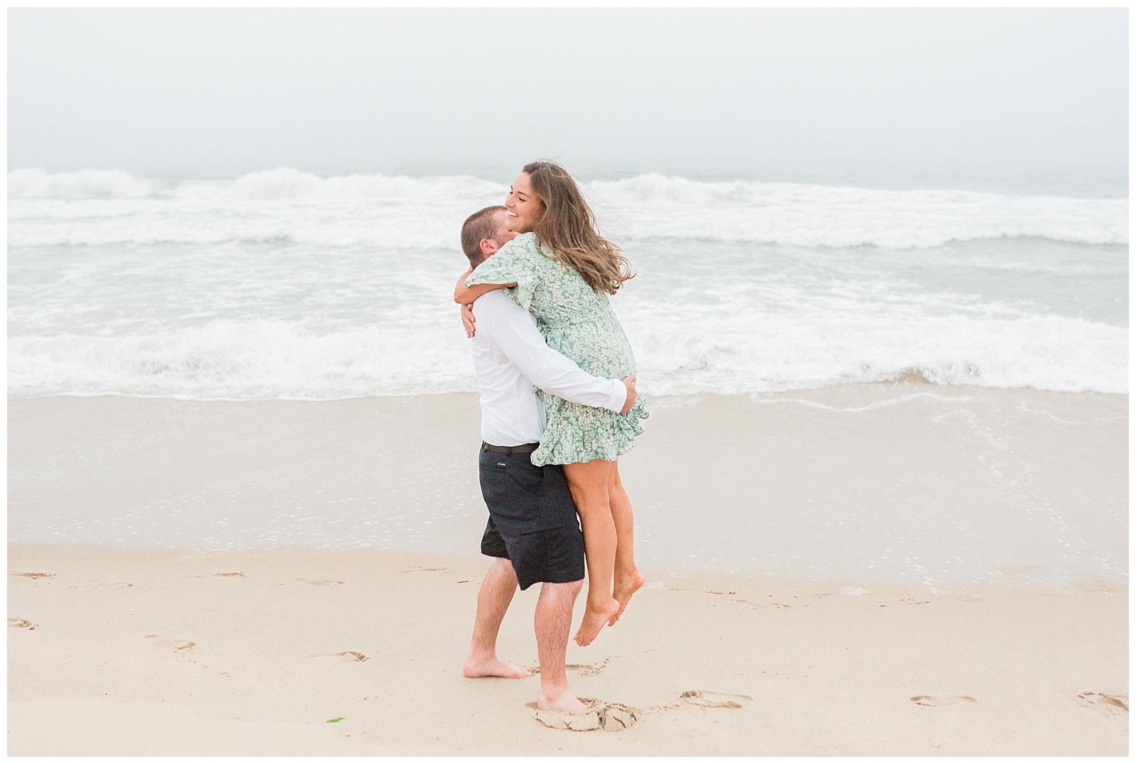 Wall, NJ Backyard & Beach Engagement Session | Katie & Kevin ...
