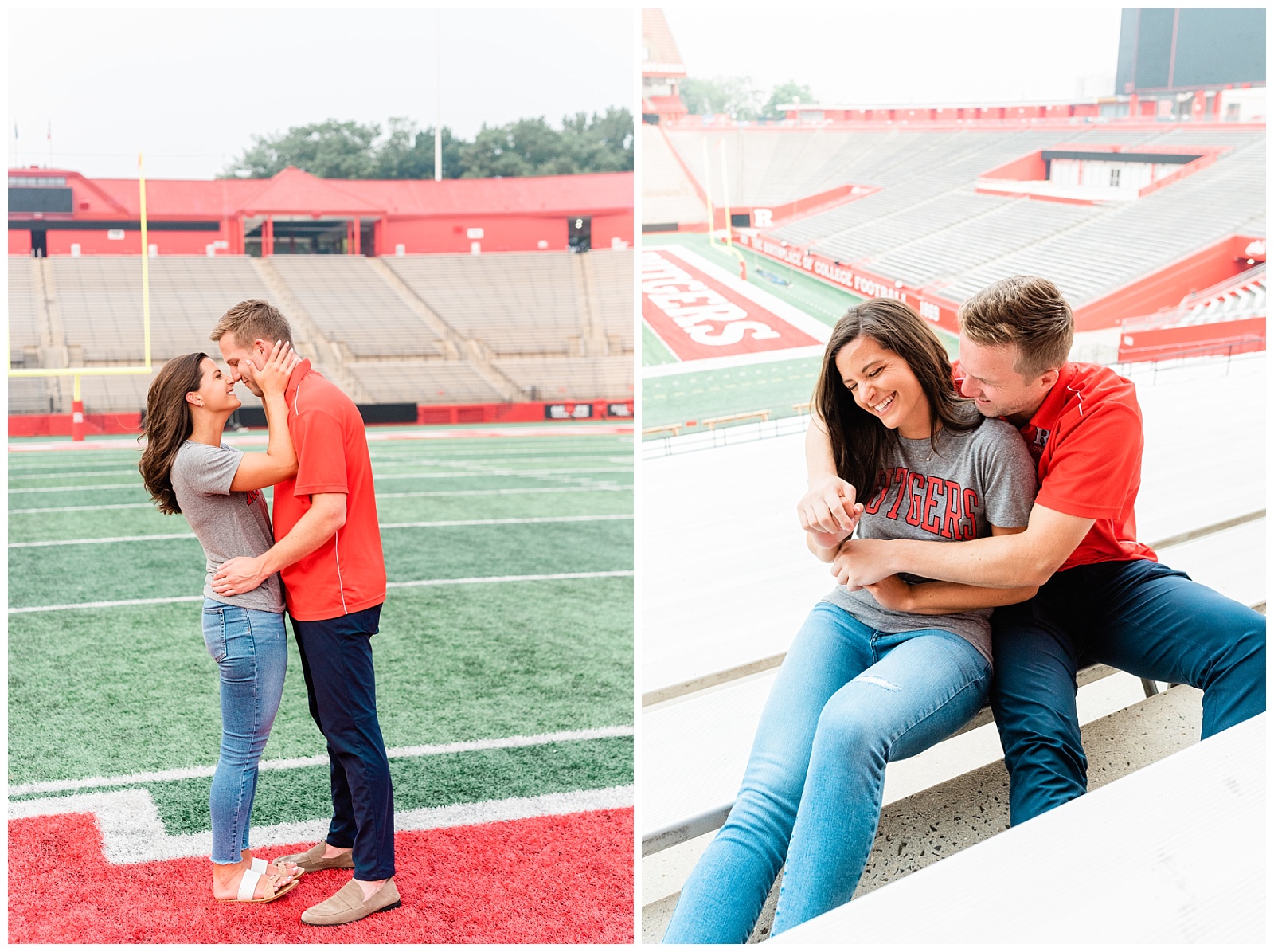 Rutgers University Engagement | Chelsea & Brian - jenniferlarsenphoto.com