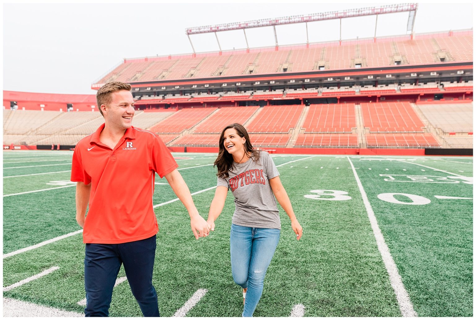 Rutgers University Engagement | Chelsea & Brian - jenniferlarsenphoto.com