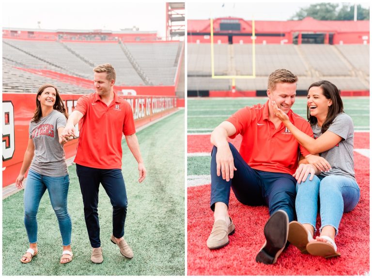 Rutgers University Engagement | Chelsea & Brian - jenniferlarsenphoto.com