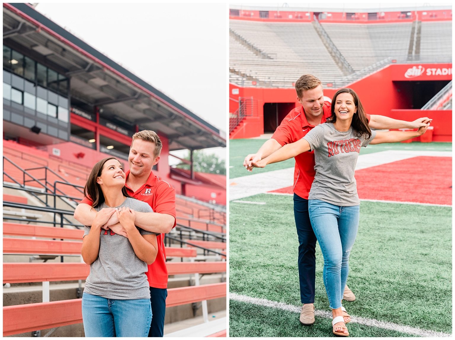 Rutgers University Engagement | Chelsea & Brian - jenniferlarsenphoto.com