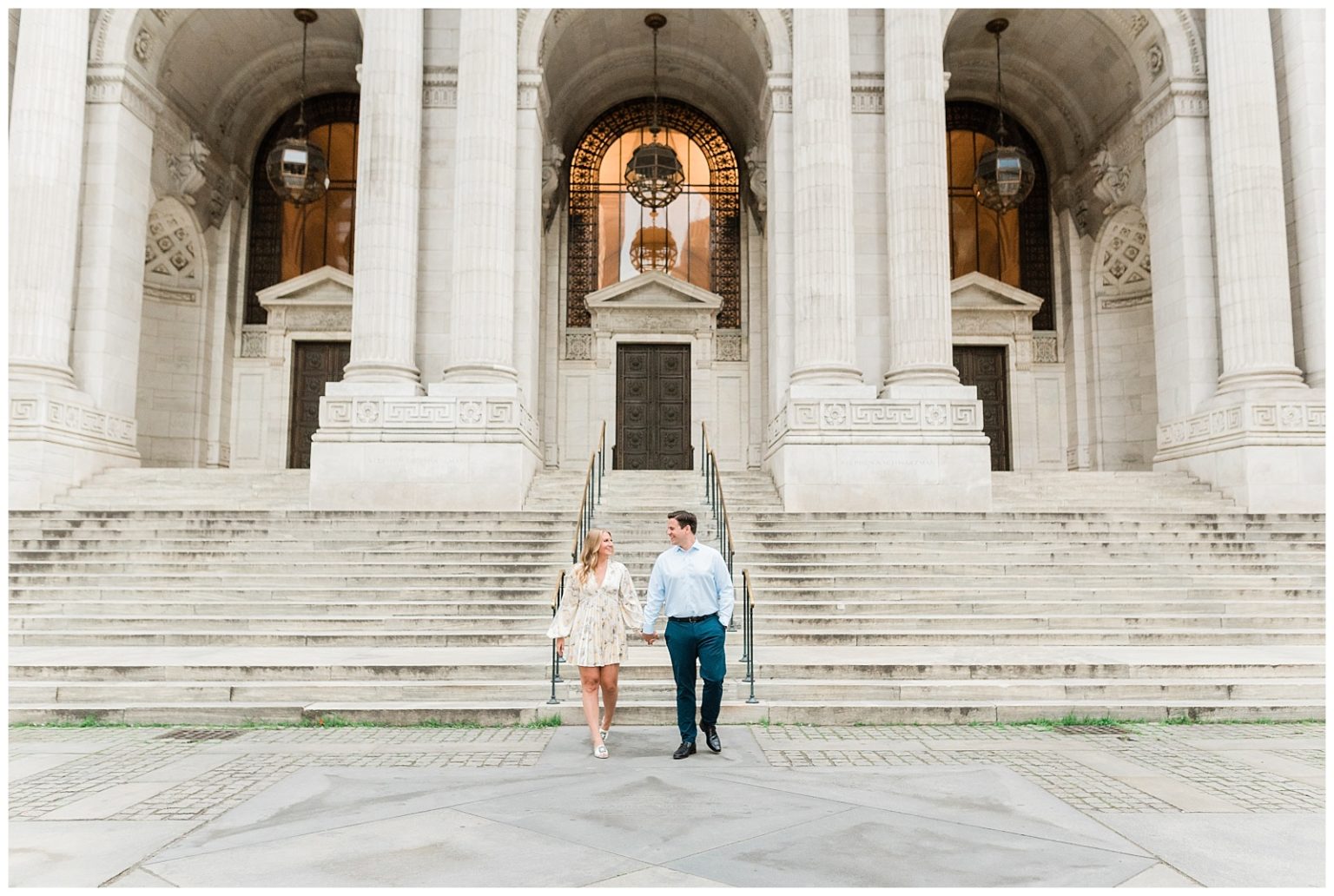 NY Public Library Engagement Session | Dana & Reid ...