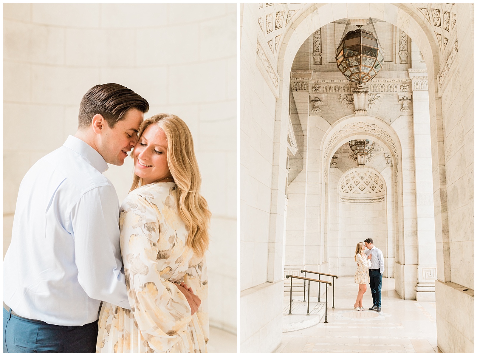 NY Public Library Engagement Session | Dana & Reid ...