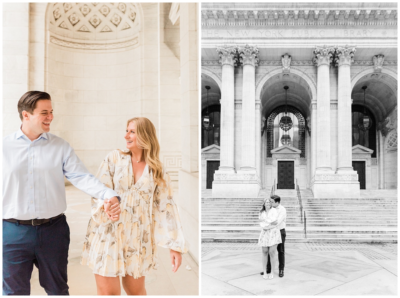 NY Public Library Engagement Session | Dana & Reid ...