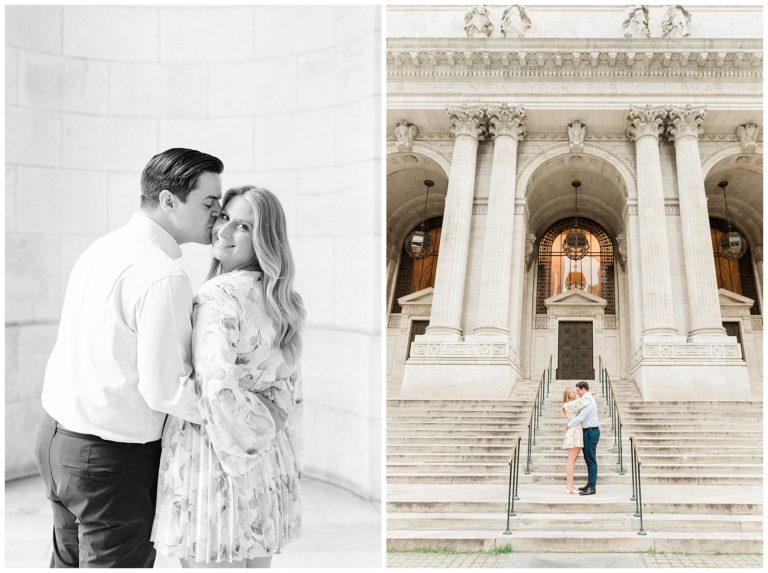 NY Public Library Engagement Session | Dana & Reid ...
