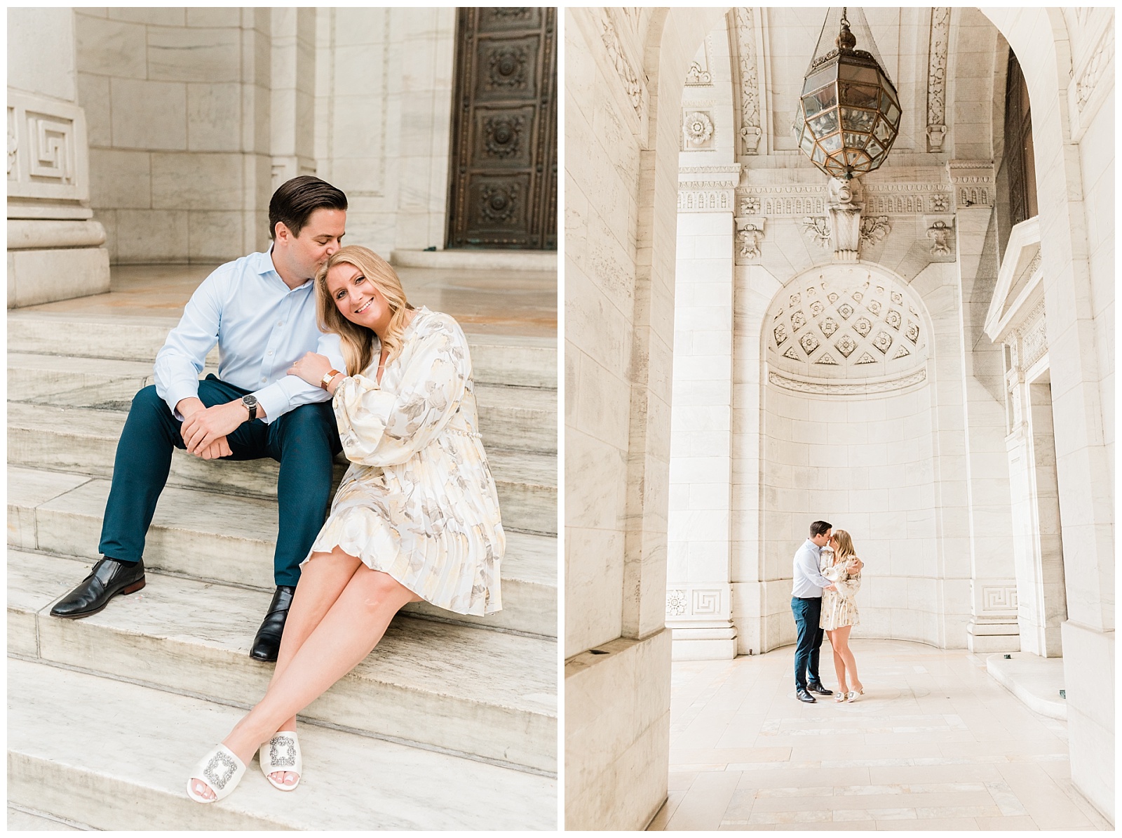 NY Public Library Engagement Session | Dana & Reid ...