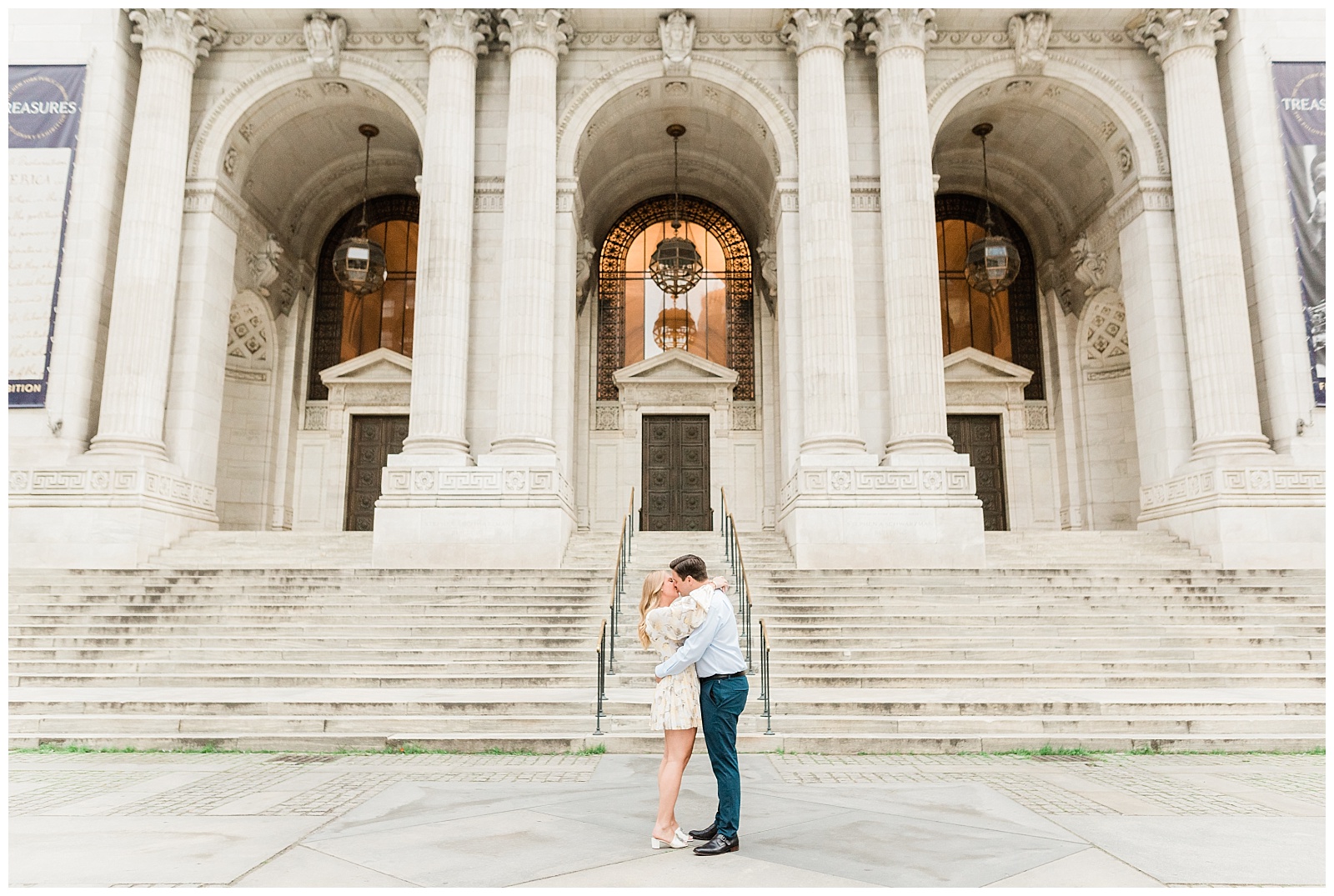 NY Public Library Engagement Session | Dana & Reid ...