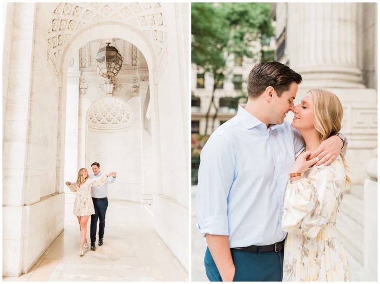 NY Public Library Engagement Session | Dana & Reid ...