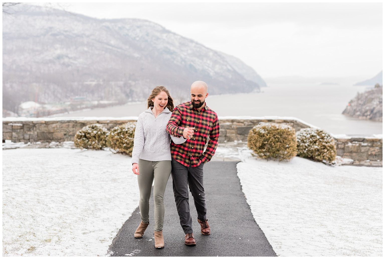 Winter West Point Engagement Session | Katherine & Brandon ...