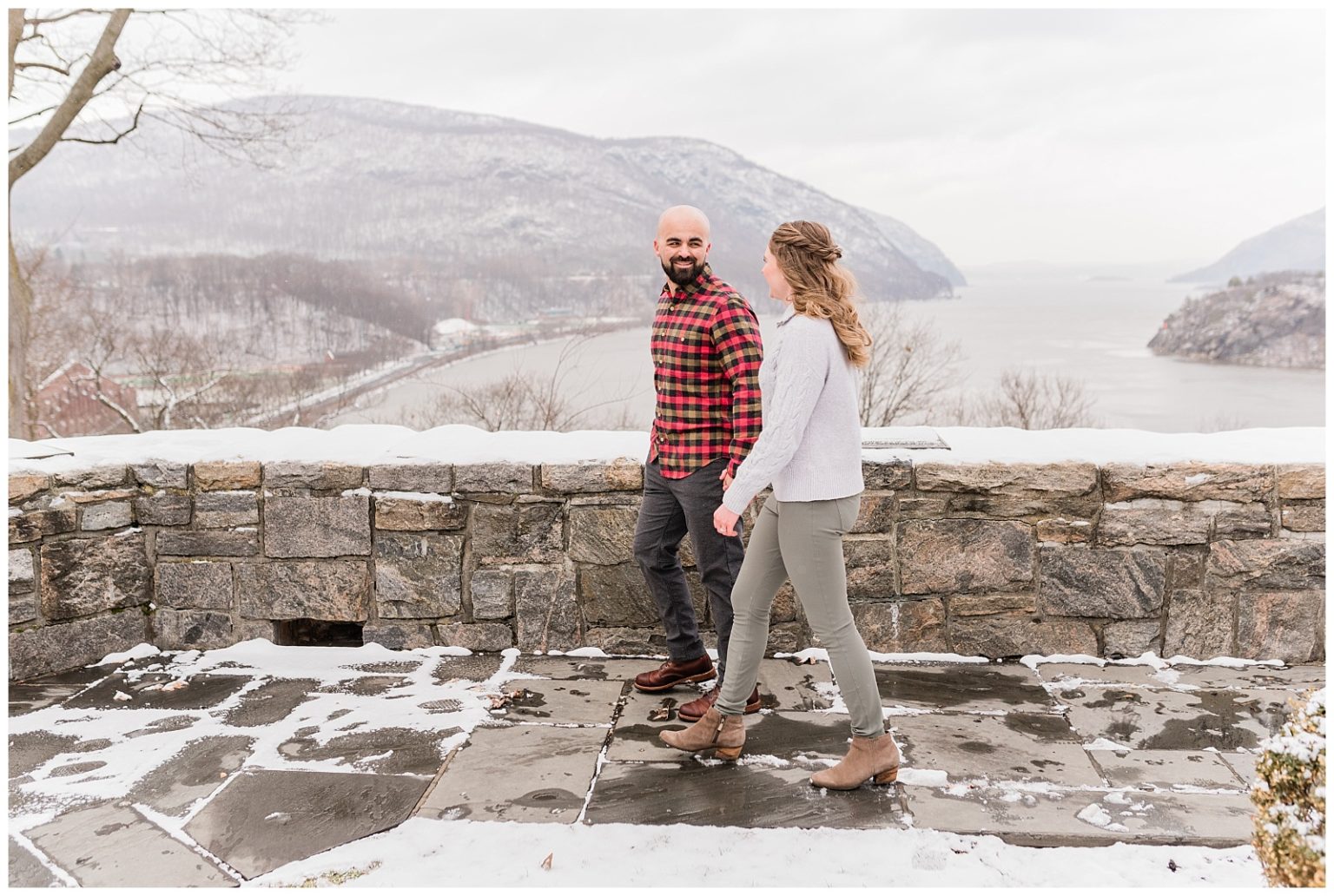 Winter West Point Engagement Session | Katherine & Brandon ...