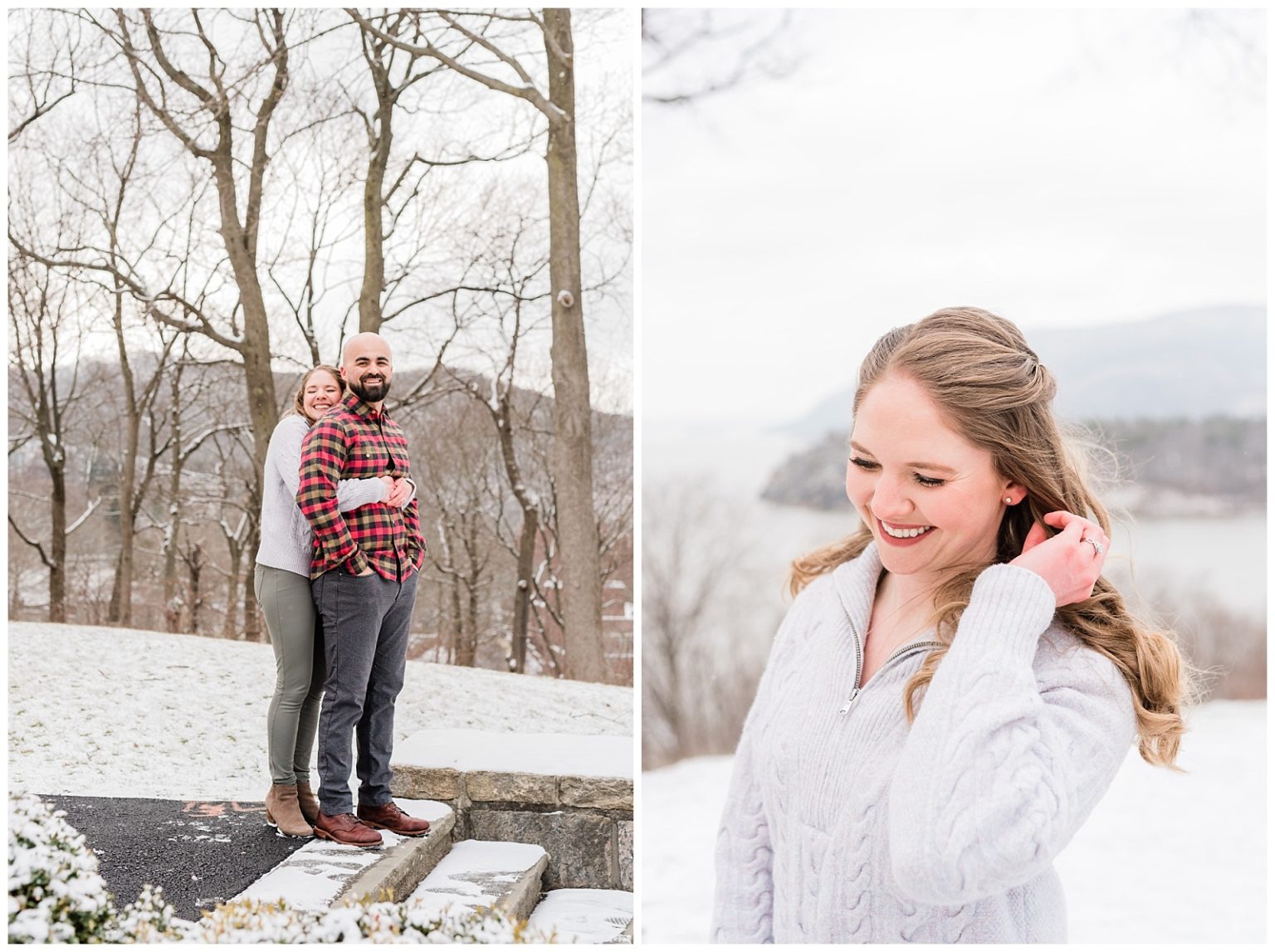 Winter West Point Engagement Session | Katherine & Brandon ...
