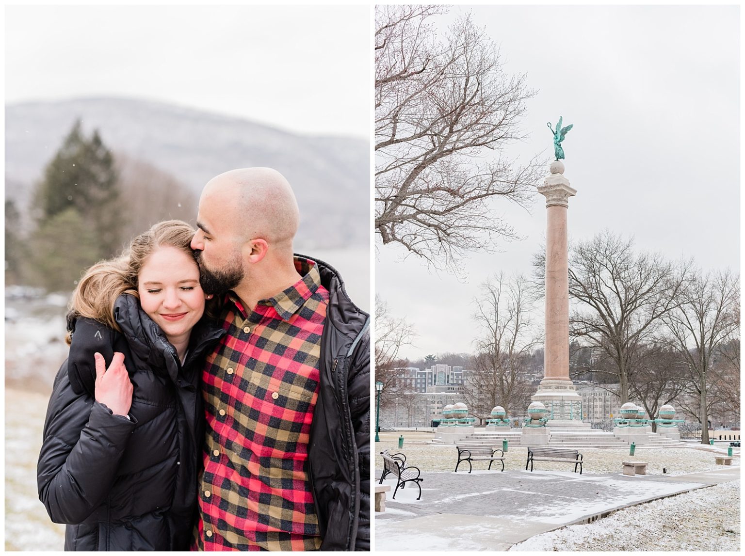 Winter West Point Engagement Session | Katherine & Brandon ...