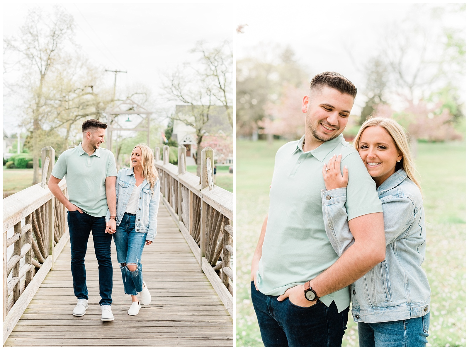 Cherry Blossom Spring Lake Engagement Session | Marissa & Alex ...