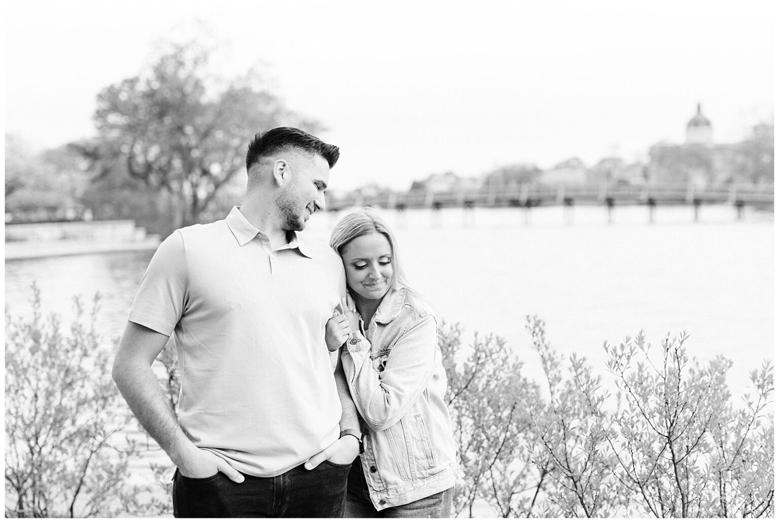 Cherry Blossom Spring Lake Engagement Session | Marissa & Alex ...