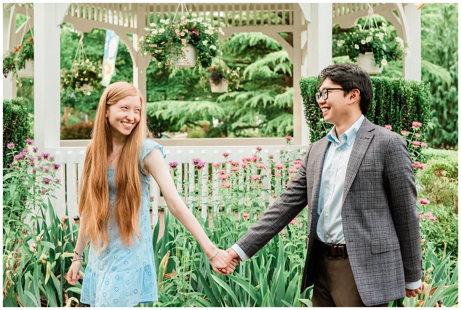 Sayen Gardens Engagement Session | Alexa & Franklin ...