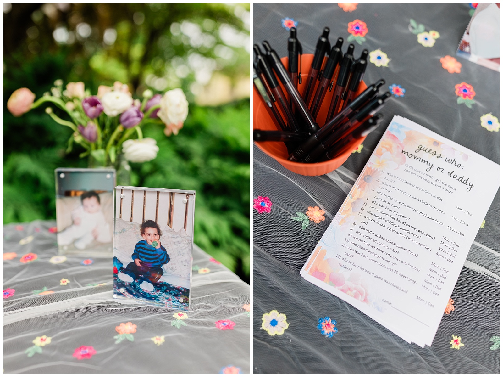 Our Baby Shower | Backyard Wildflower Shower - jenniferlarsenphoto.com