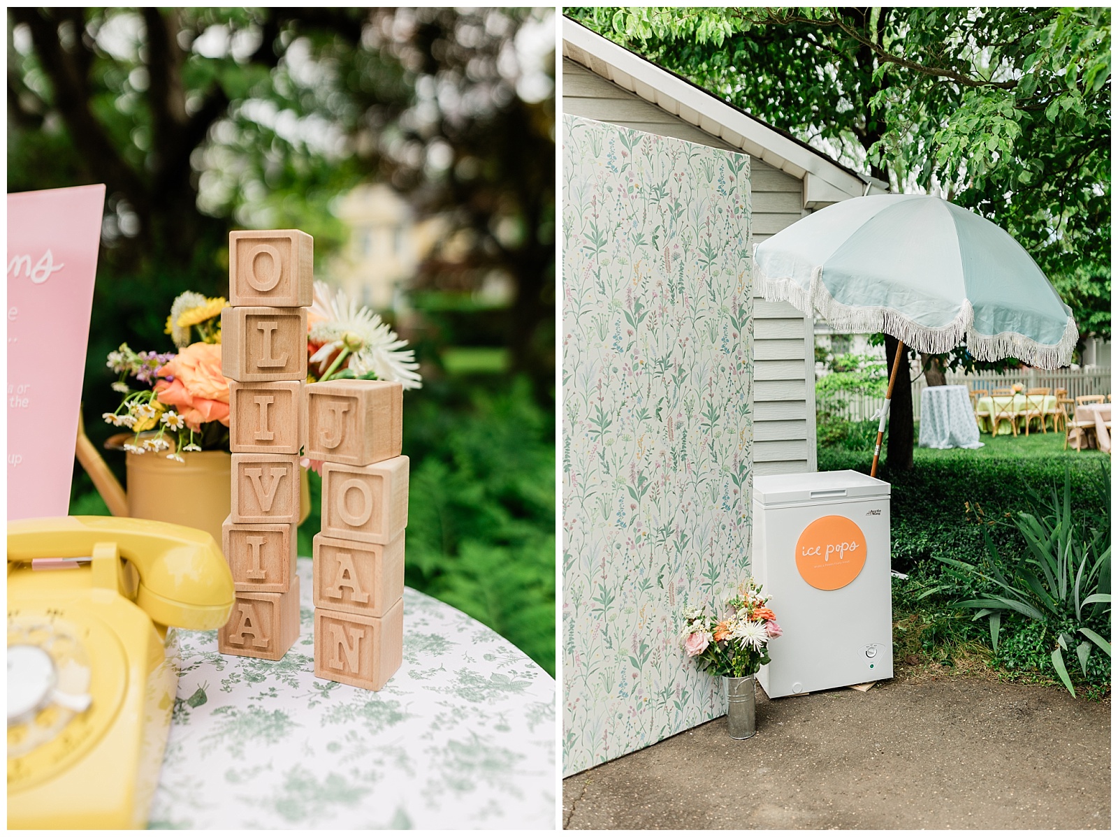 Our Baby Shower | Backyard Wildflower Shower - jenniferlarsenphoto.com
