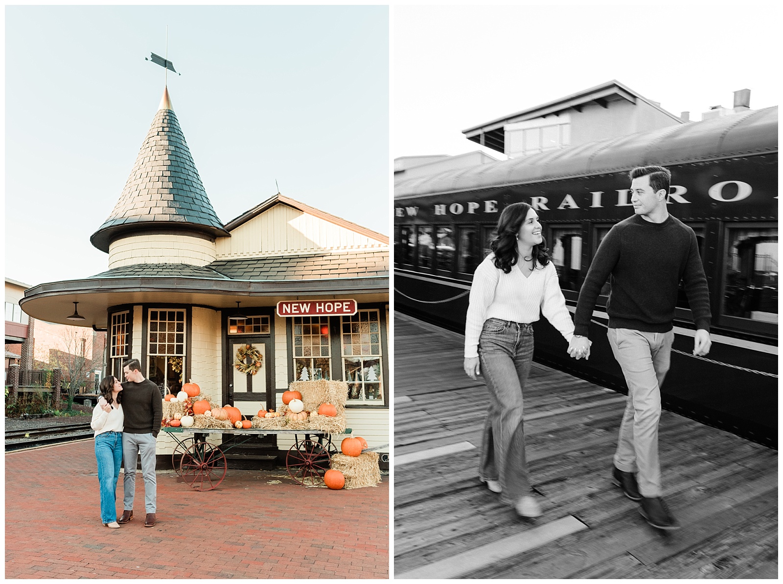New Hope, PA Engagement Session | Ally & Paul - jenniferlarsenphoto.com