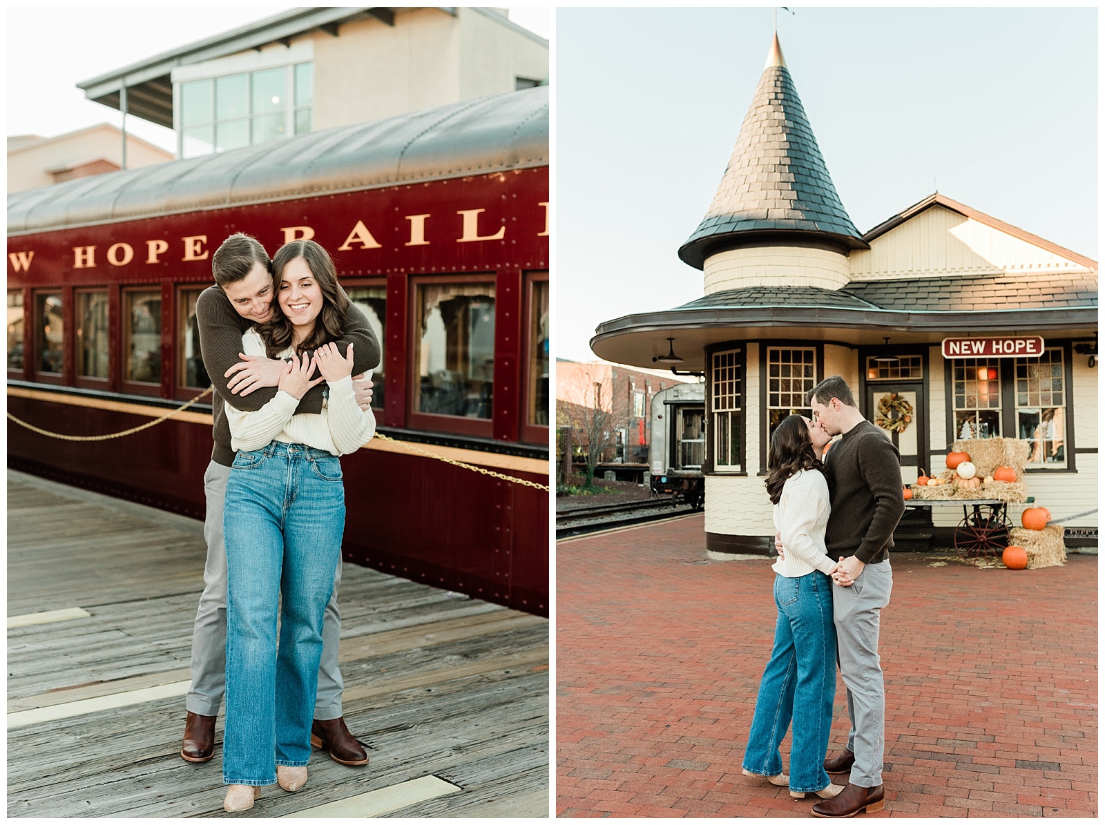 New Hope, PA Engagement Session | Ally & Paul - jenniferlarsenphoto.com