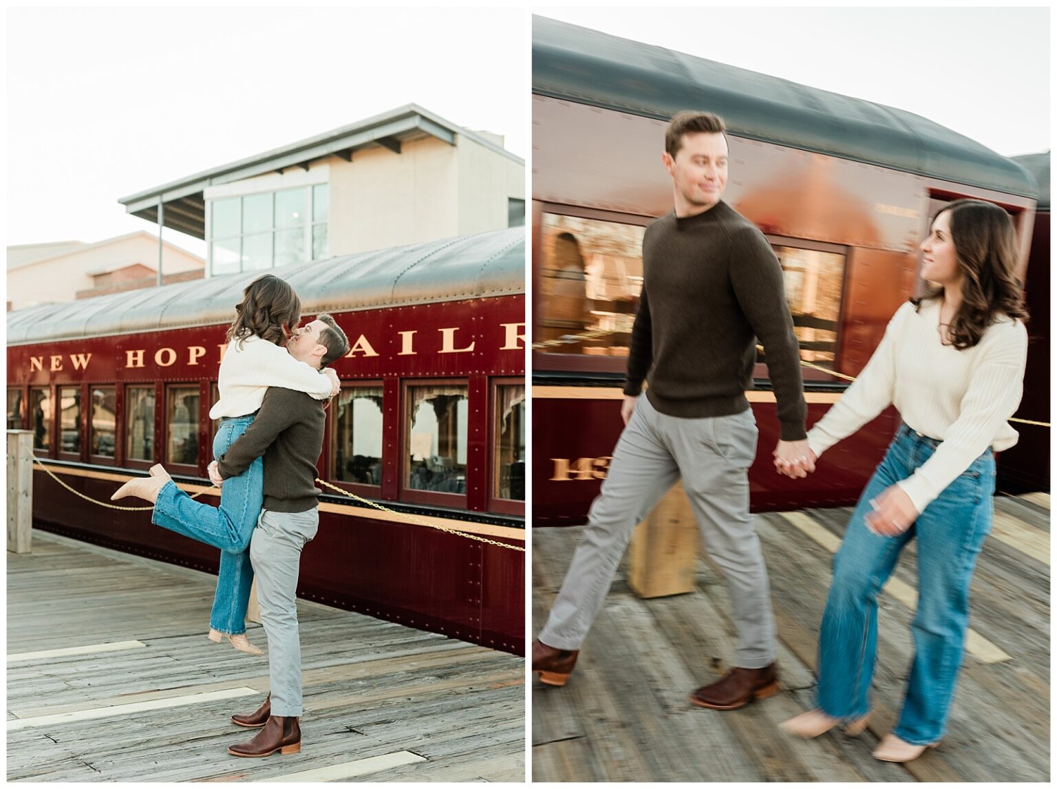 New Hope, PA Engagement Session | Ally & Paul - jenniferlarsenphoto.com